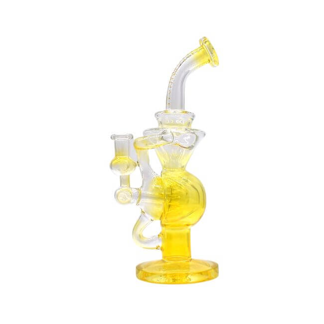 ILLUMINATI GLASS 10″ SPHERE BALL RECYCLER WATER PIPE – Dymok Smoke Shop